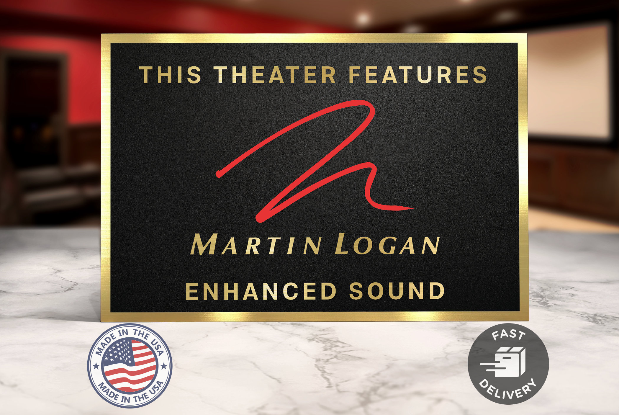 Martin Logan Home Movie Theater Sign - Etsy