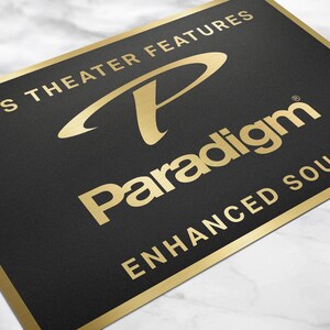 Paradigm Home Movie Theater Sign - Etsy