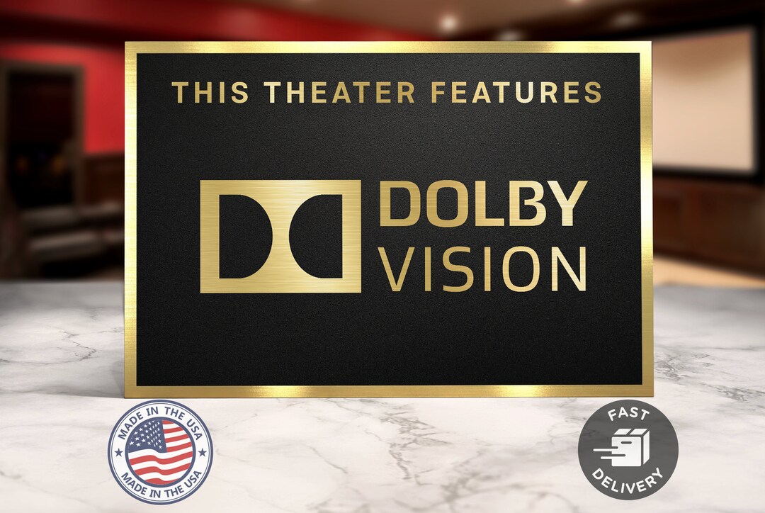 Dolby Vision Movie Theater Sign - Etsy
