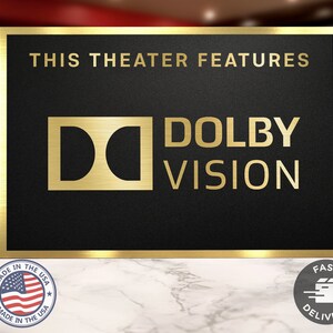 Dolby Vision Movie Theater Sign - Etsy