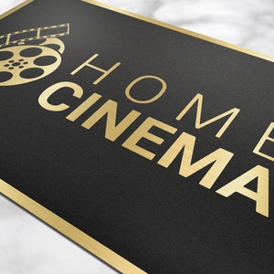 Home Cinema Theater Sign Cinema Sign Theater Decor - Etsy