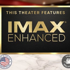 IMAX Enhanced Home Movie Theater Sign - Etsy