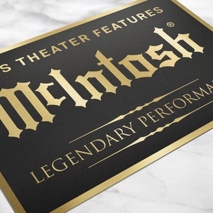 Mcintosh Home Movie Theater Sign - Etsy