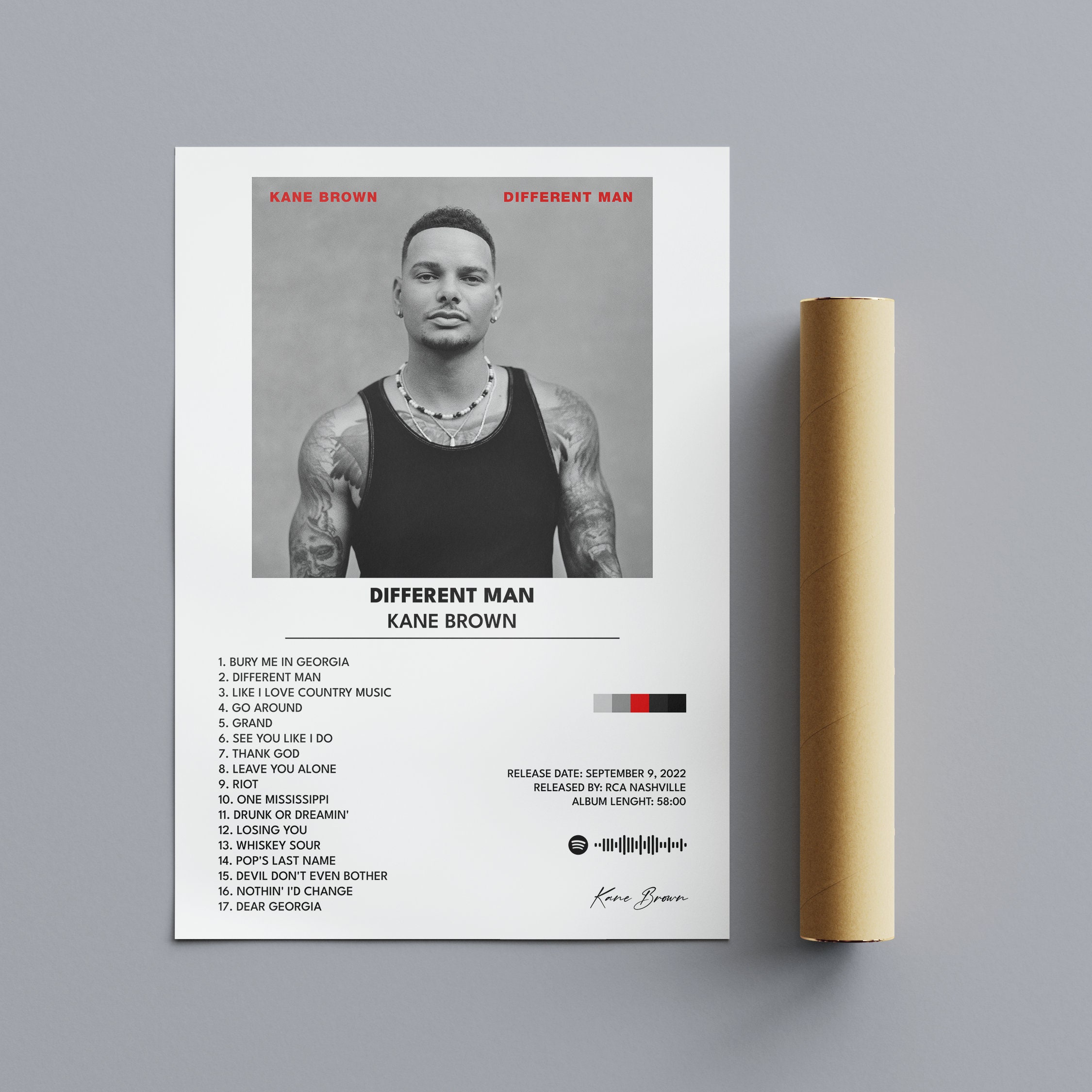 Kane Brown - Different Man | Kane Brown Album Poster sold by Yeni Kim ...