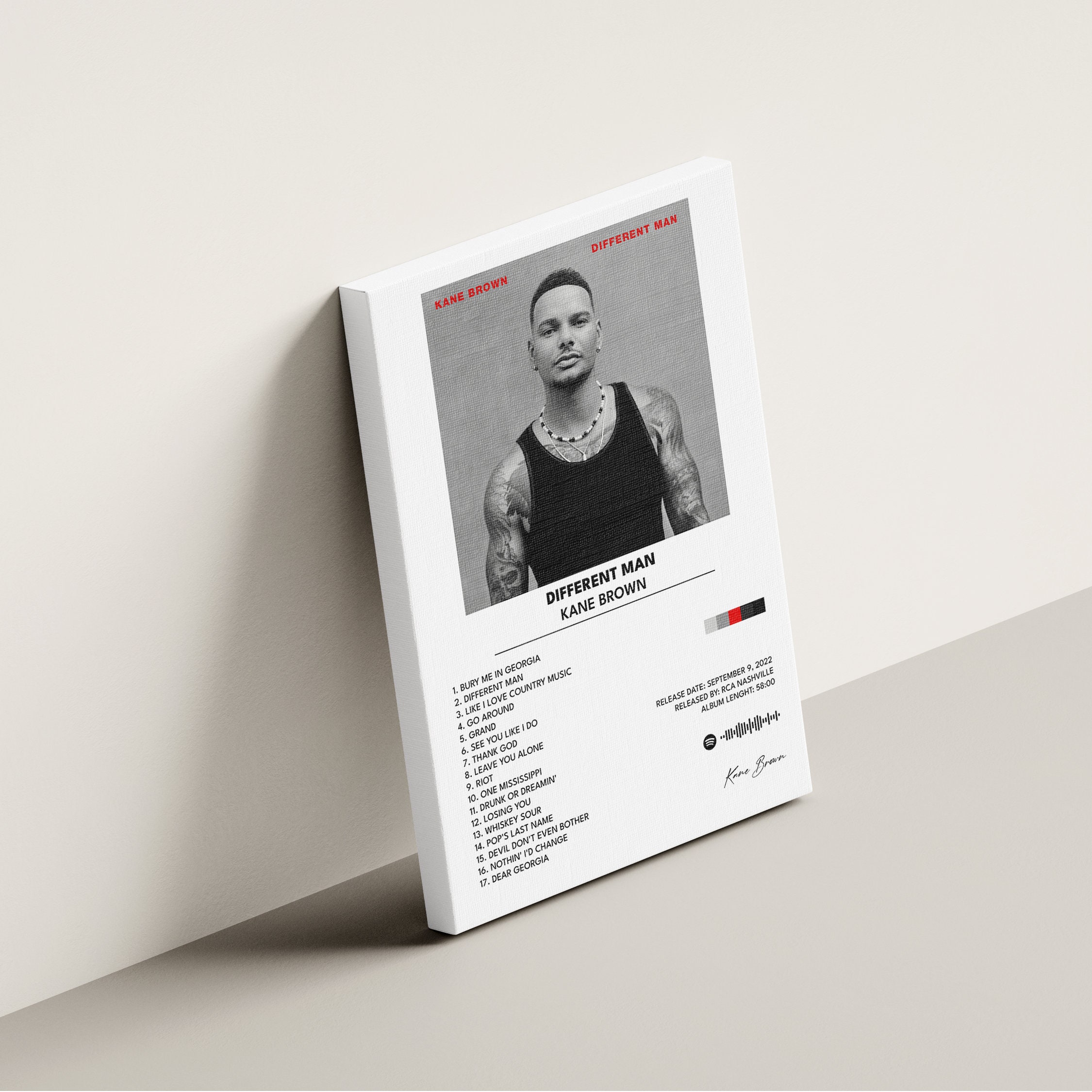 Kane Brown - Different Man | Kane Brown Album Poster sold by Yeni Kim ...