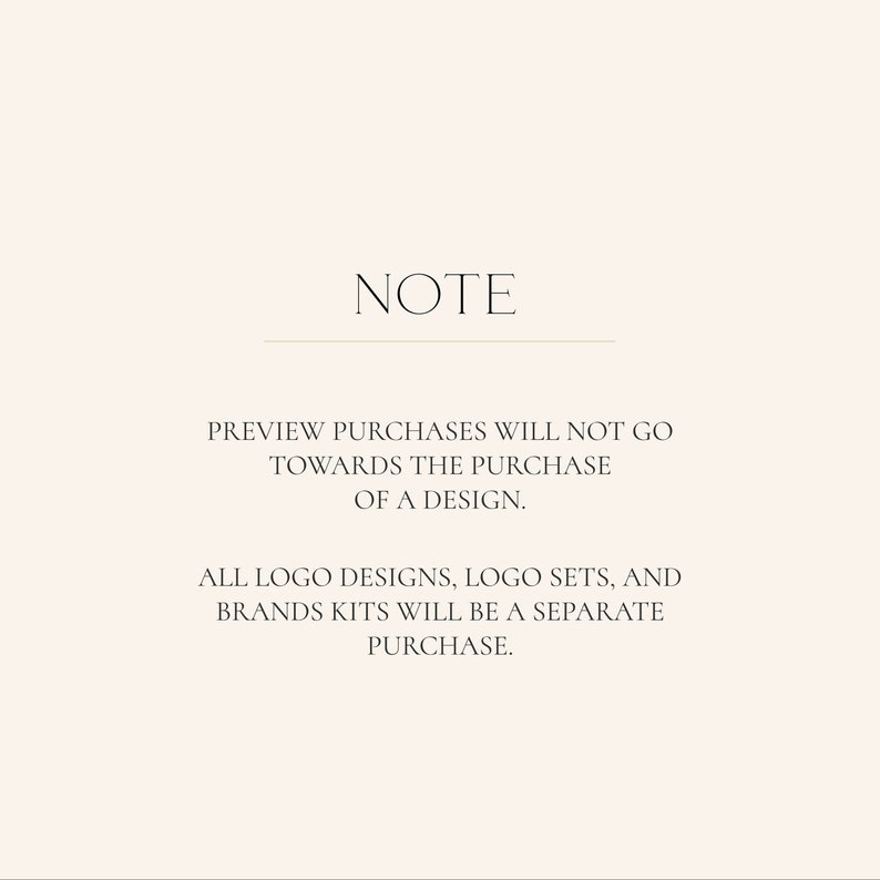 Logo Design Preview - Etsy