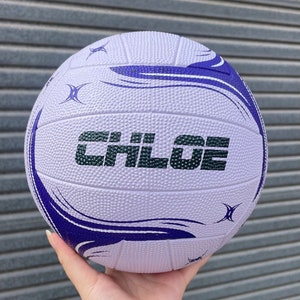 Personalised Gilbert Phoenix Netball Ball Purple size 5 - Etsy