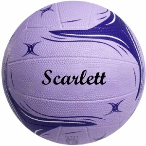 Personalised Gilbert Phoenix Netball Ball Purple size 5 - Etsy