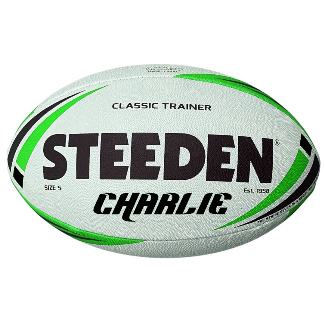 Personalised White Steeden Rugby League Balls size 5 - Etsy UK