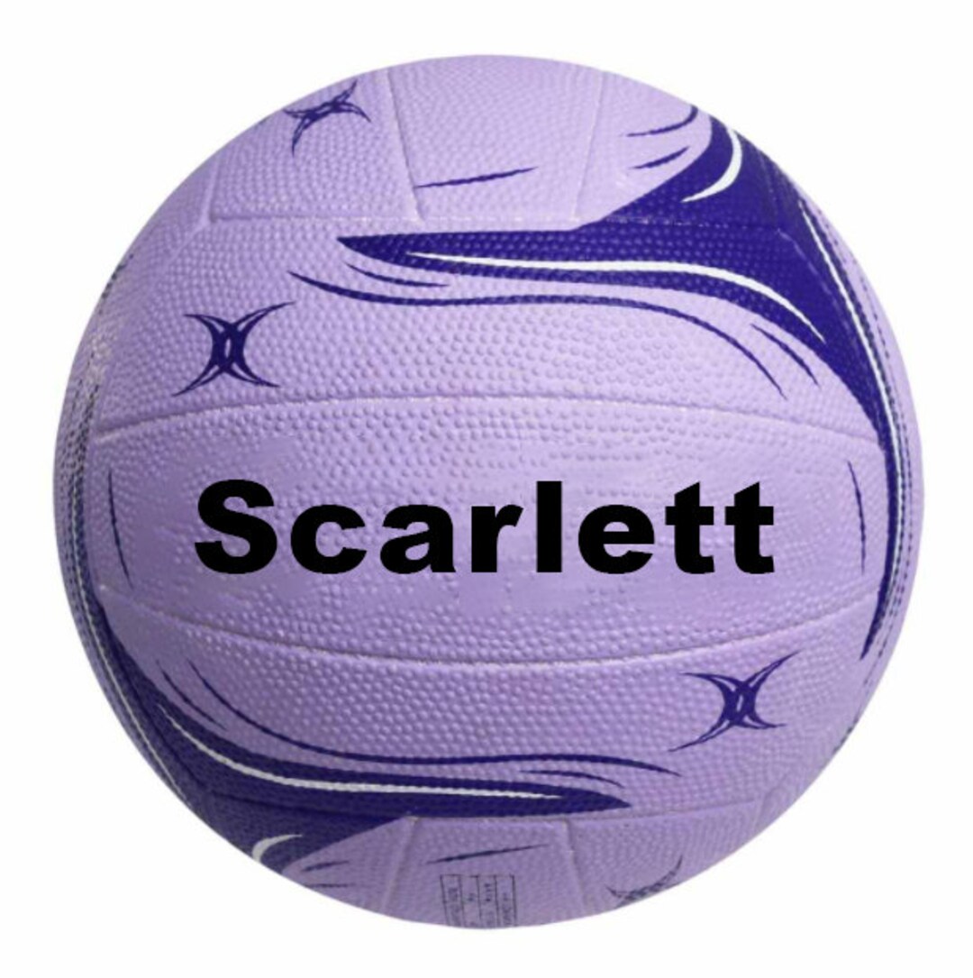 Personalised Gilbert Phoenix Netball Ball Purple size 5 - Etsy