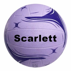 Personalised Gilbert Phoenix Netball Ball Purple size 5 - Etsy