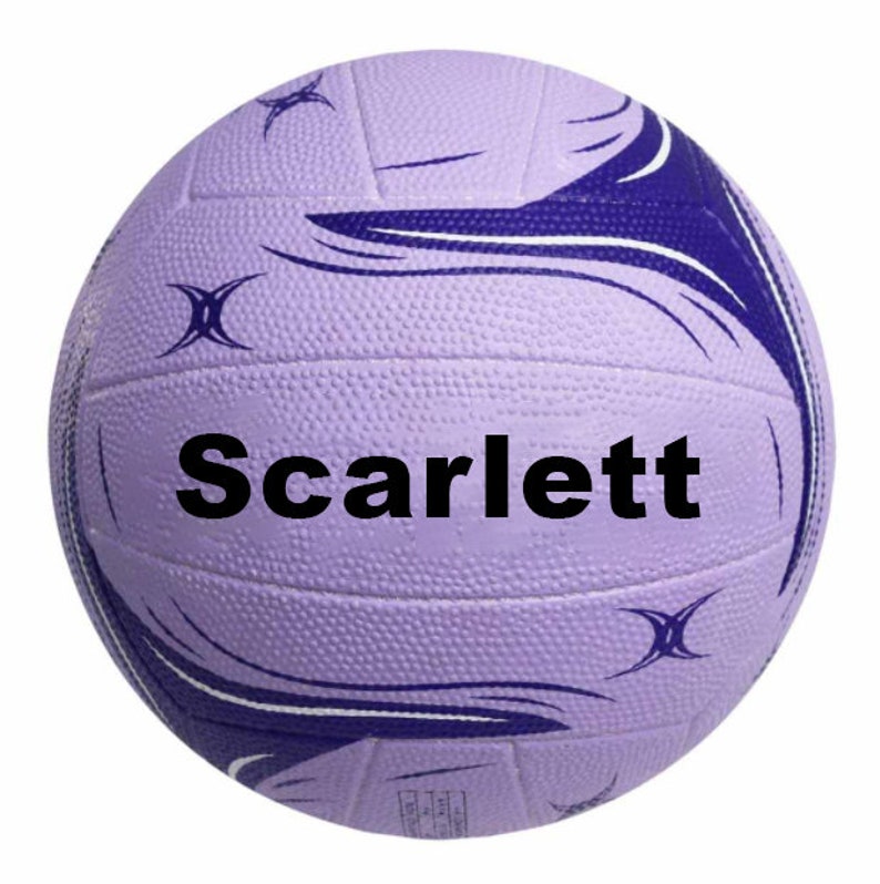 Personalised Gilbert Phoenix Netball Ball Purple size 5 - Etsy