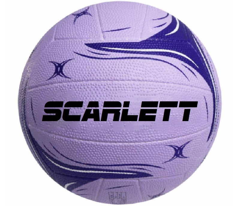 Personalised Gilbert Phoenix Netball Ball Purple size 5 - Etsy