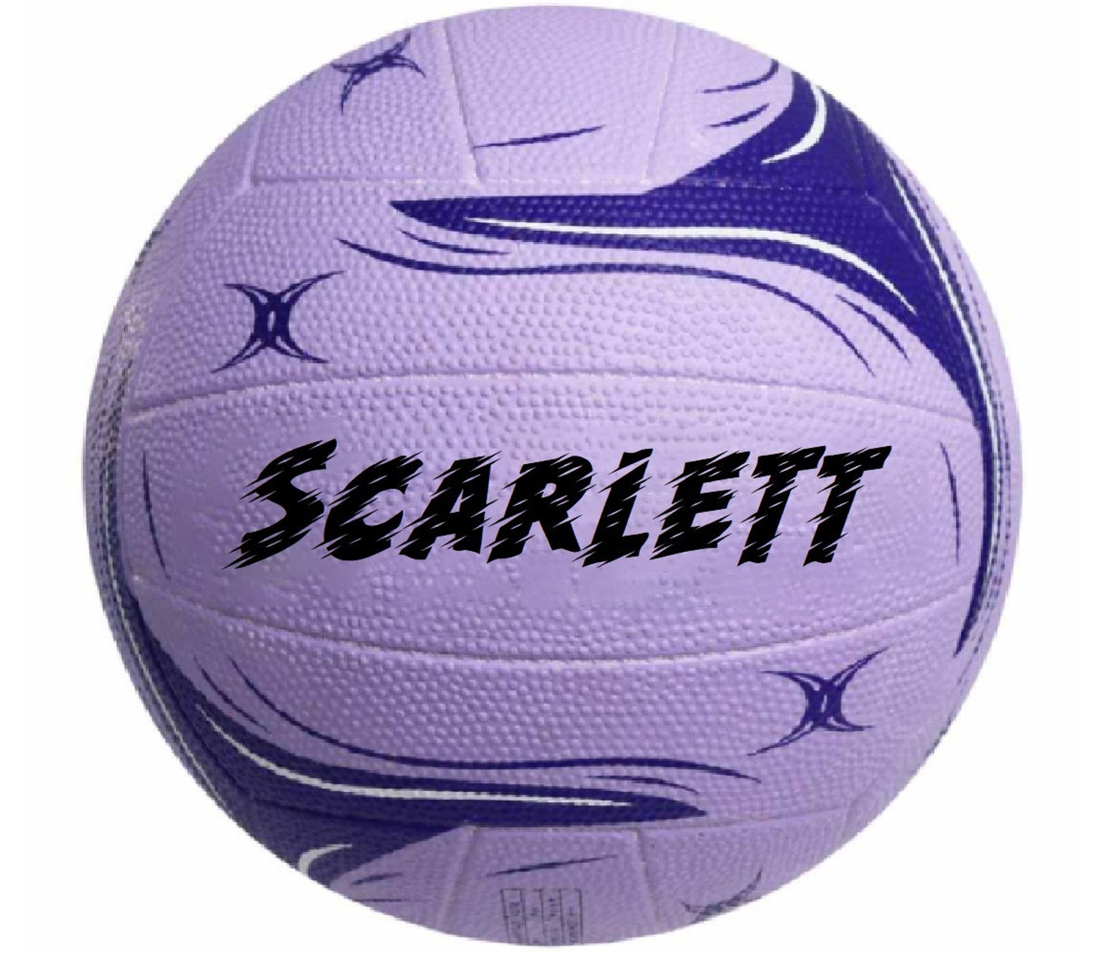 Personalised Gilbert Phoenix Netball Ball Purple size 5 - Etsy
