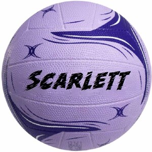 Personalised Gilbert Phoenix Netball Ball Purple size 5 - Etsy