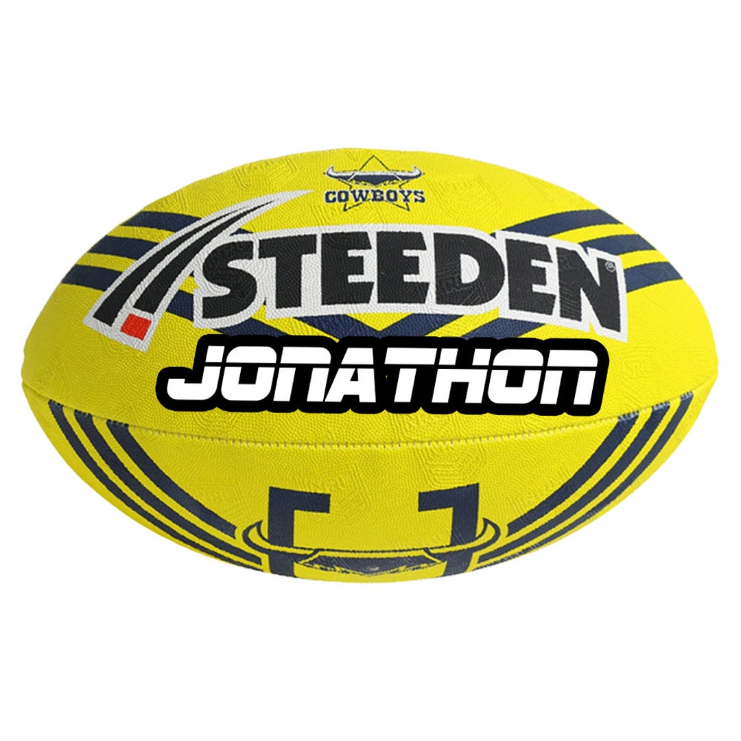 Personalised North Qld Cowboys Official NRL Ball (size 5) - Etsy