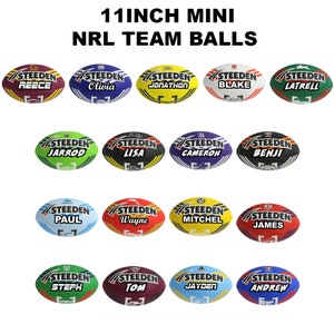 Personalised Official NRL Team Balls (11inch Mini Ball) - Etsy Australia