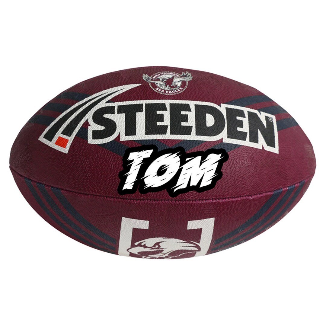 Personalised Manly Sea Eagles Official NRL Ball (size 5) - Etsy