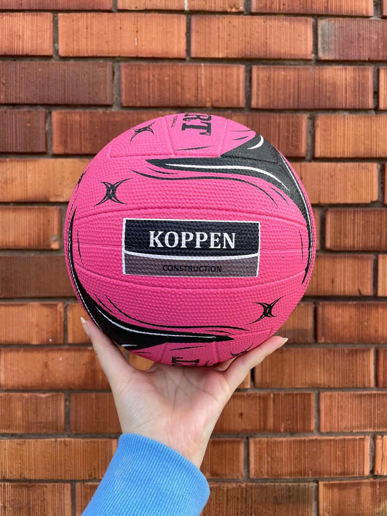 Personalised Gilbert Phoenix Netball Ball Pink SIZE 5 - Etsy Australia