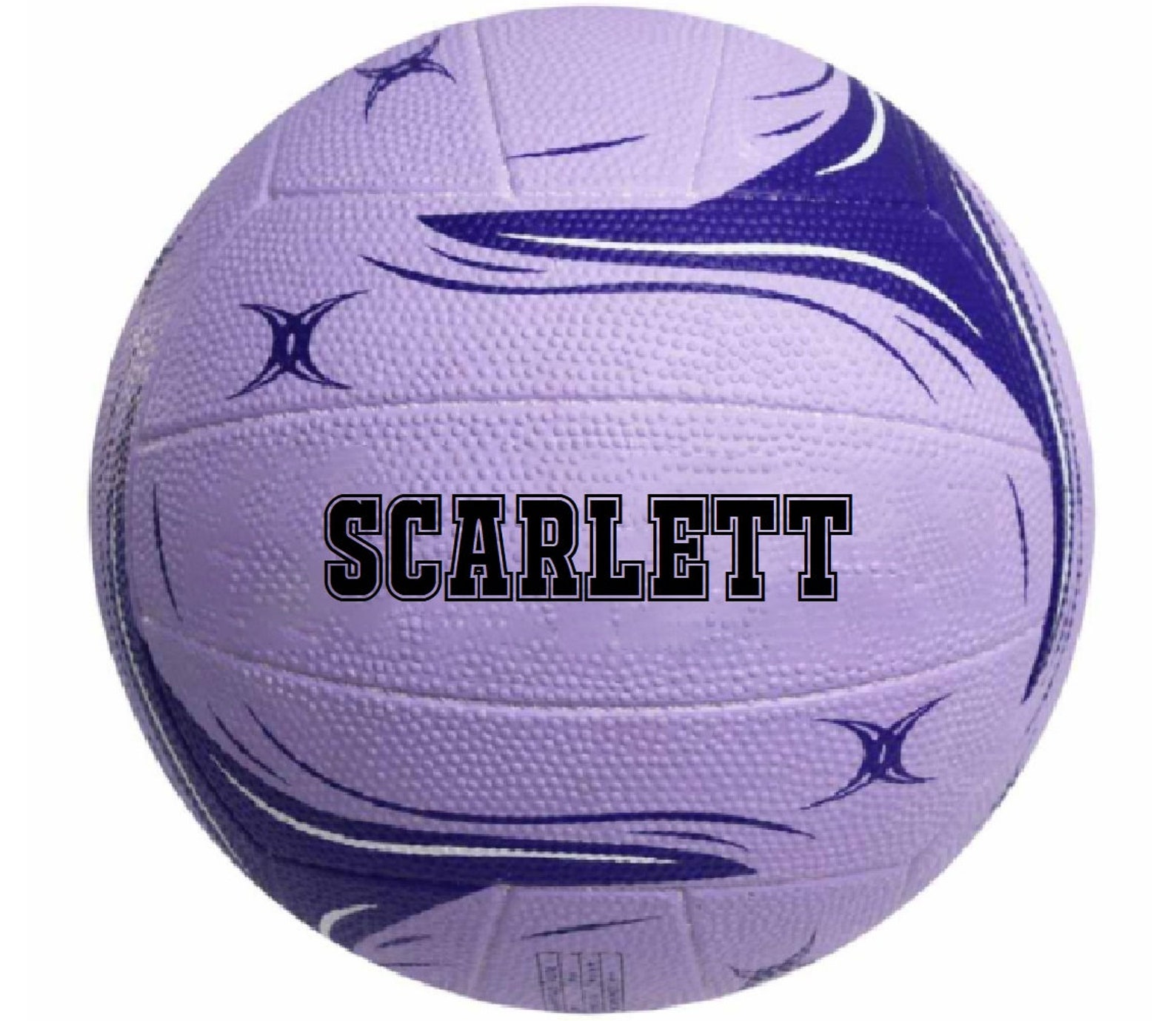 Personalised Gilbert Phoenix Netball Ball Purple size 5 - Etsy