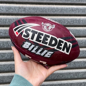 Personalised Official NRL Team Balls (11inch Mini Ball) - Etsy Australia
