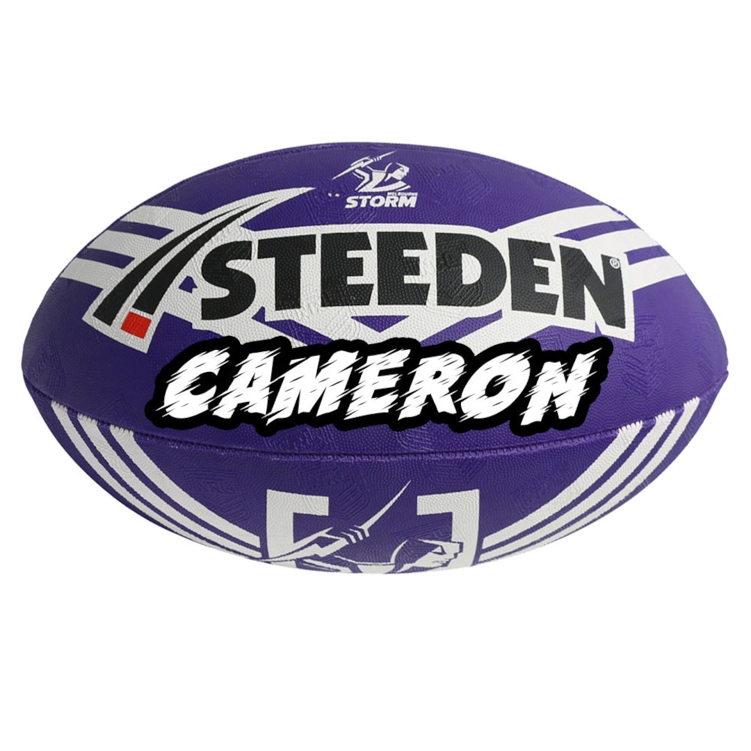 Personalised Melbourne Storm Official NRL Ball (size 5) - Etsy