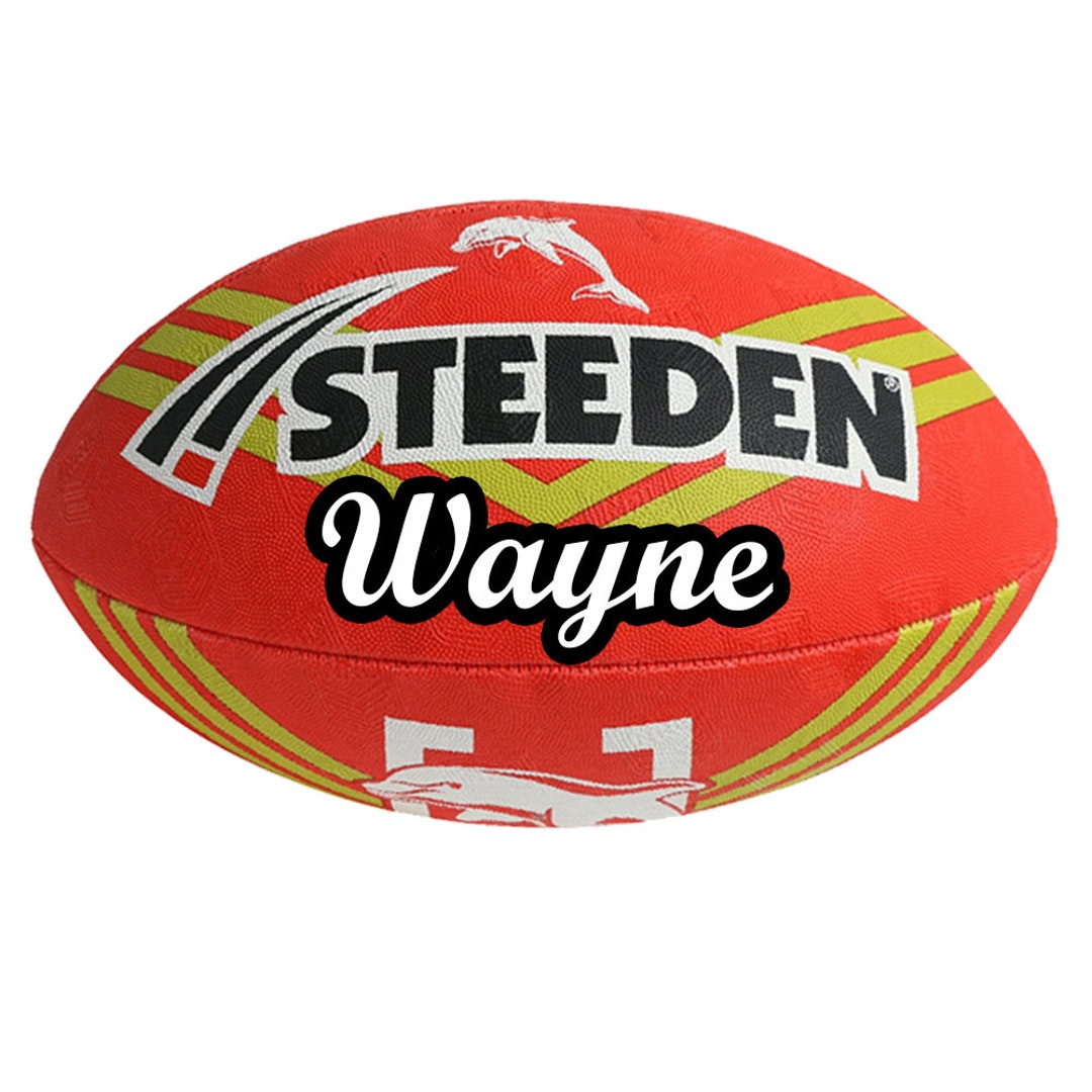 Personalised Dolphins Official NRL Ball (size 5) - Etsy