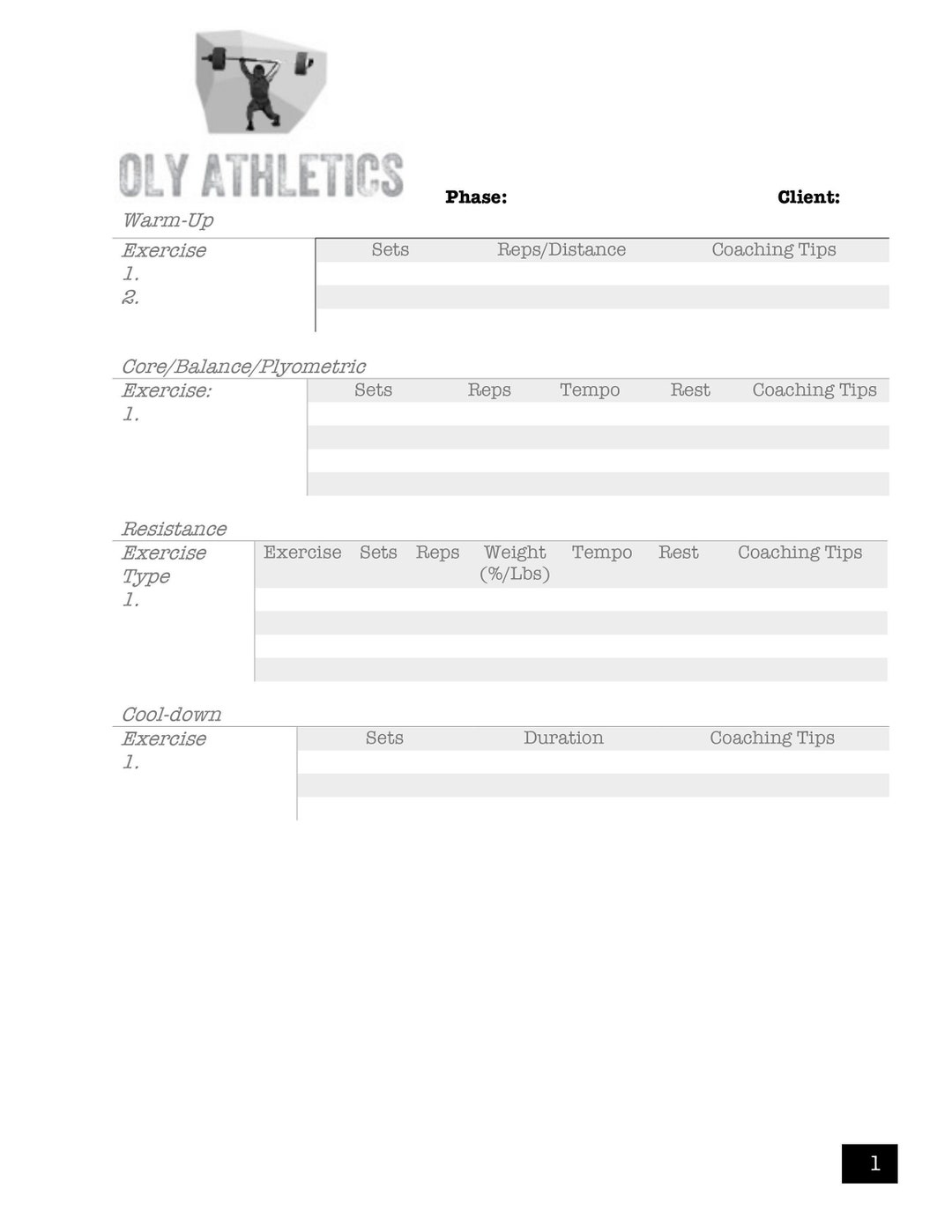 3-week Introductory Hypertrophy Program - Etsy