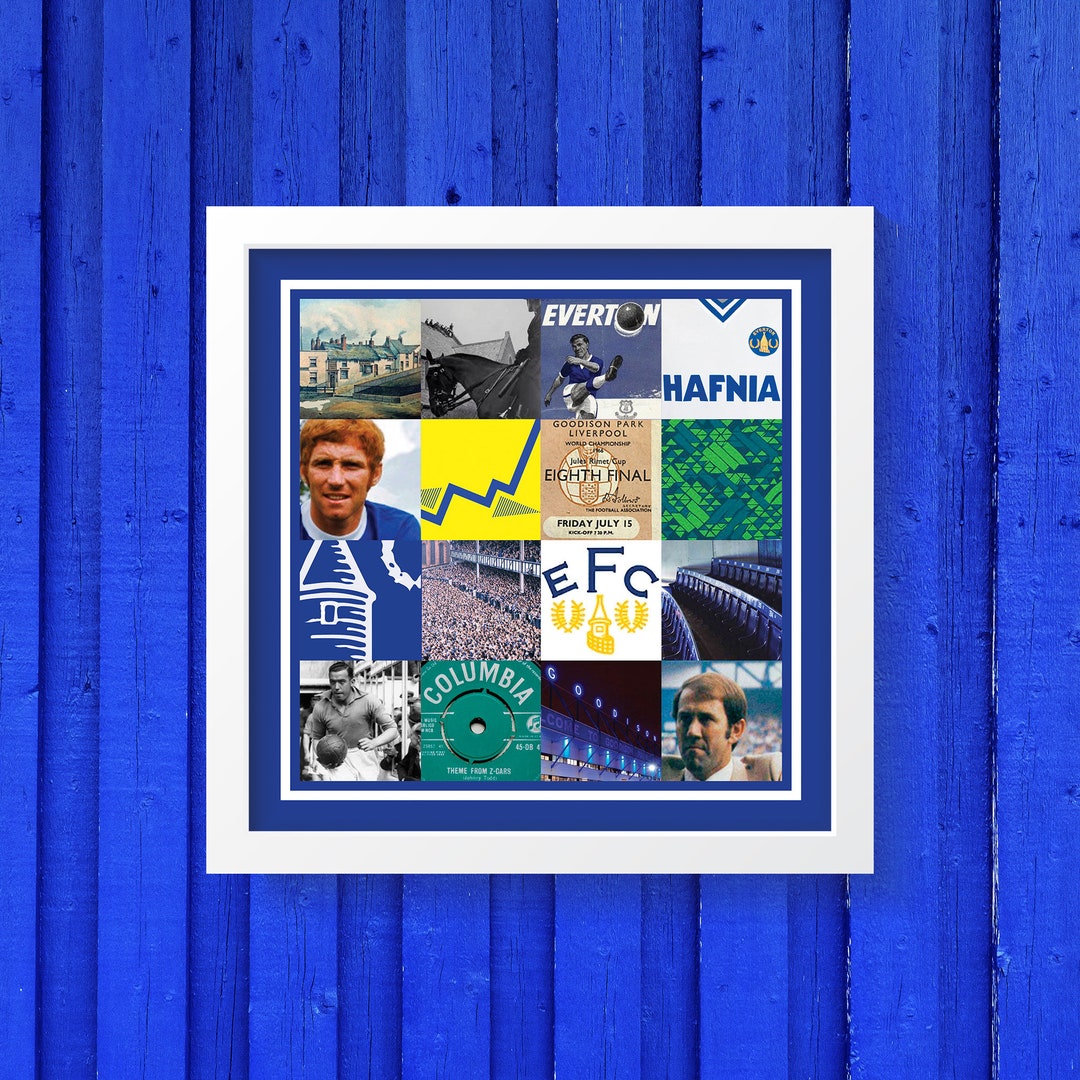 Everton Football Club Retro Picture, Nostalgic Print, Featuring ...