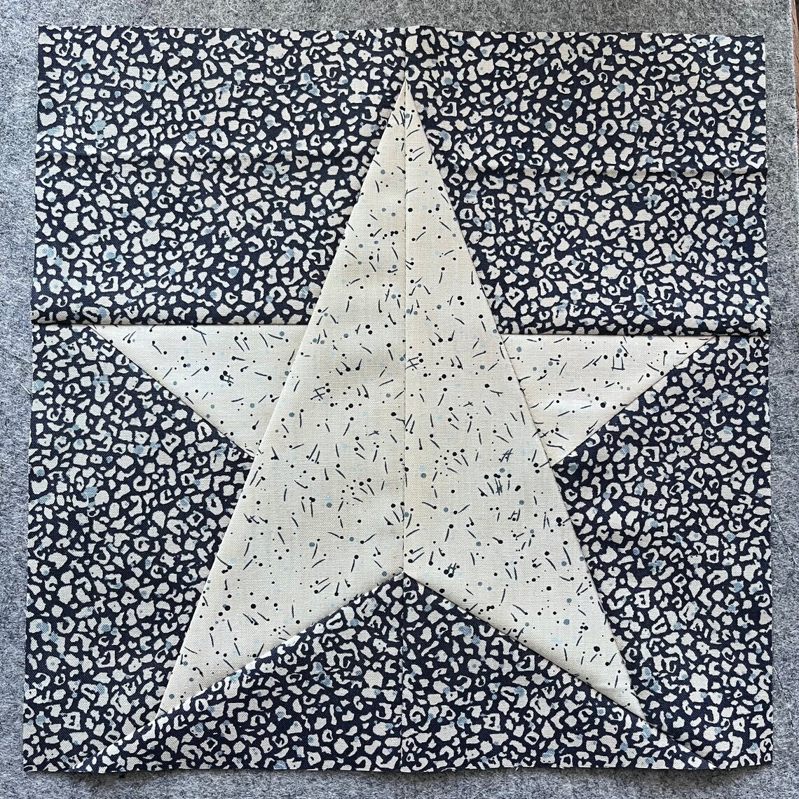 Five Pointed Star Quilt Block Pattern - Etsy