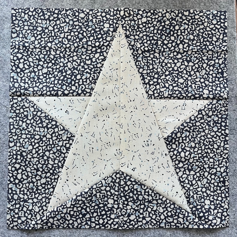 Five Pointed Star Quilt Block Pattern - Etsy