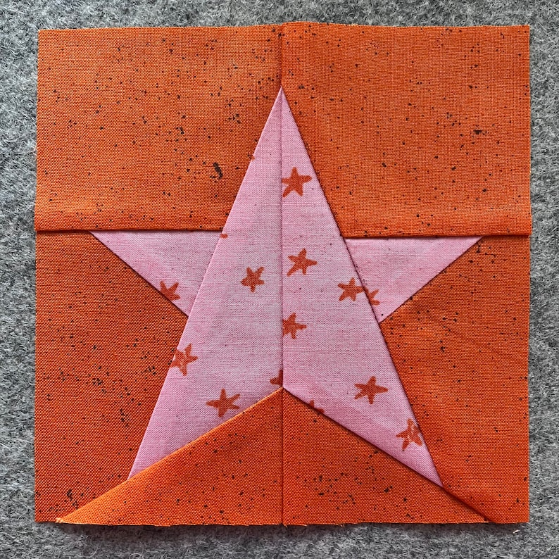 Five Pointed Star Quilt Block Pattern - Etsy