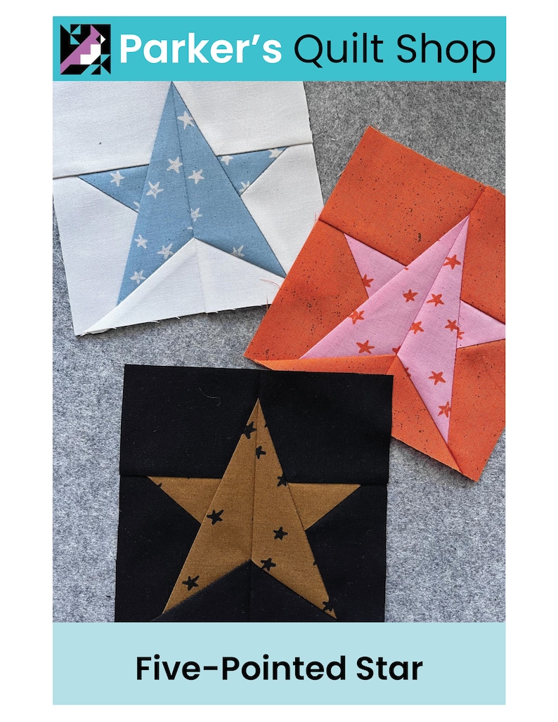 Five Pointed Star Quilt Block Pattern - Etsy