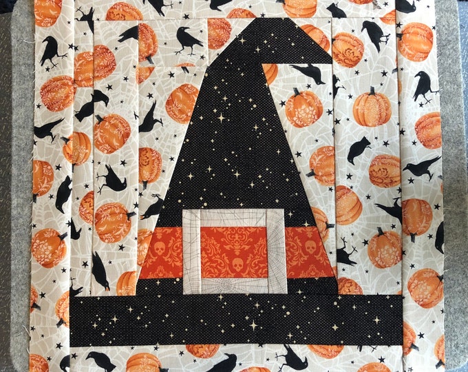 Bewitched Quilt Patternthe Pattern Basketwitch Quilt Patternwitch Hat ...