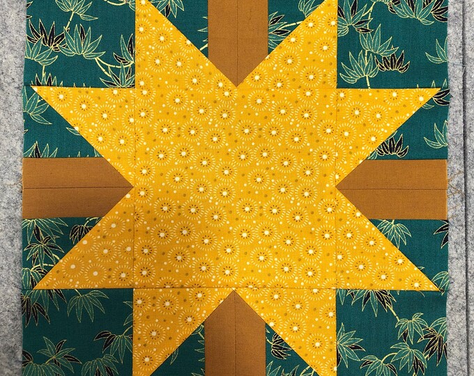 Five Pointed Star Quilt Block Pattern - Etsy Canada