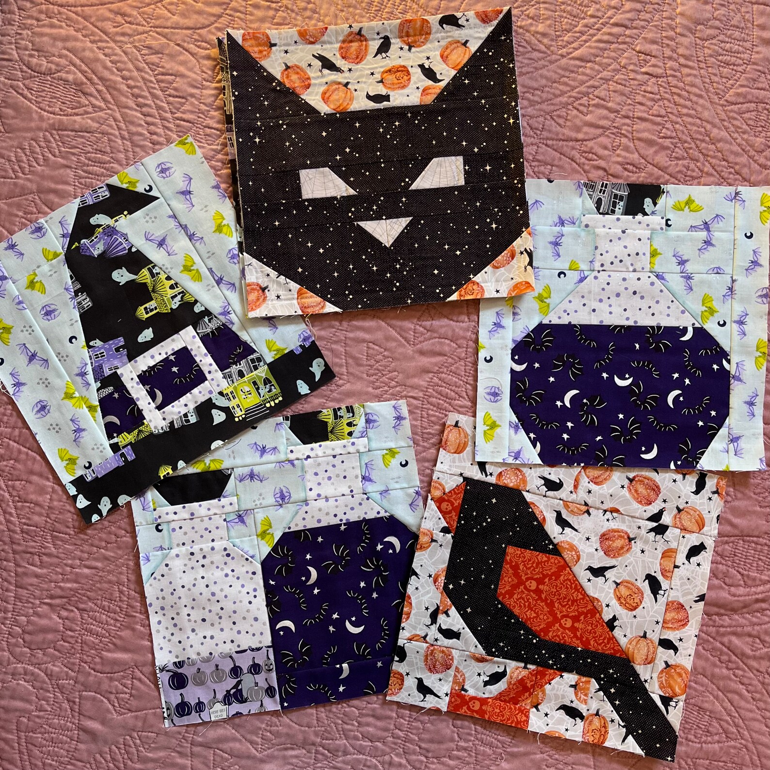 Halloween Block Bundle - Quilt Block Directions (PDF Pattern) - Etsy