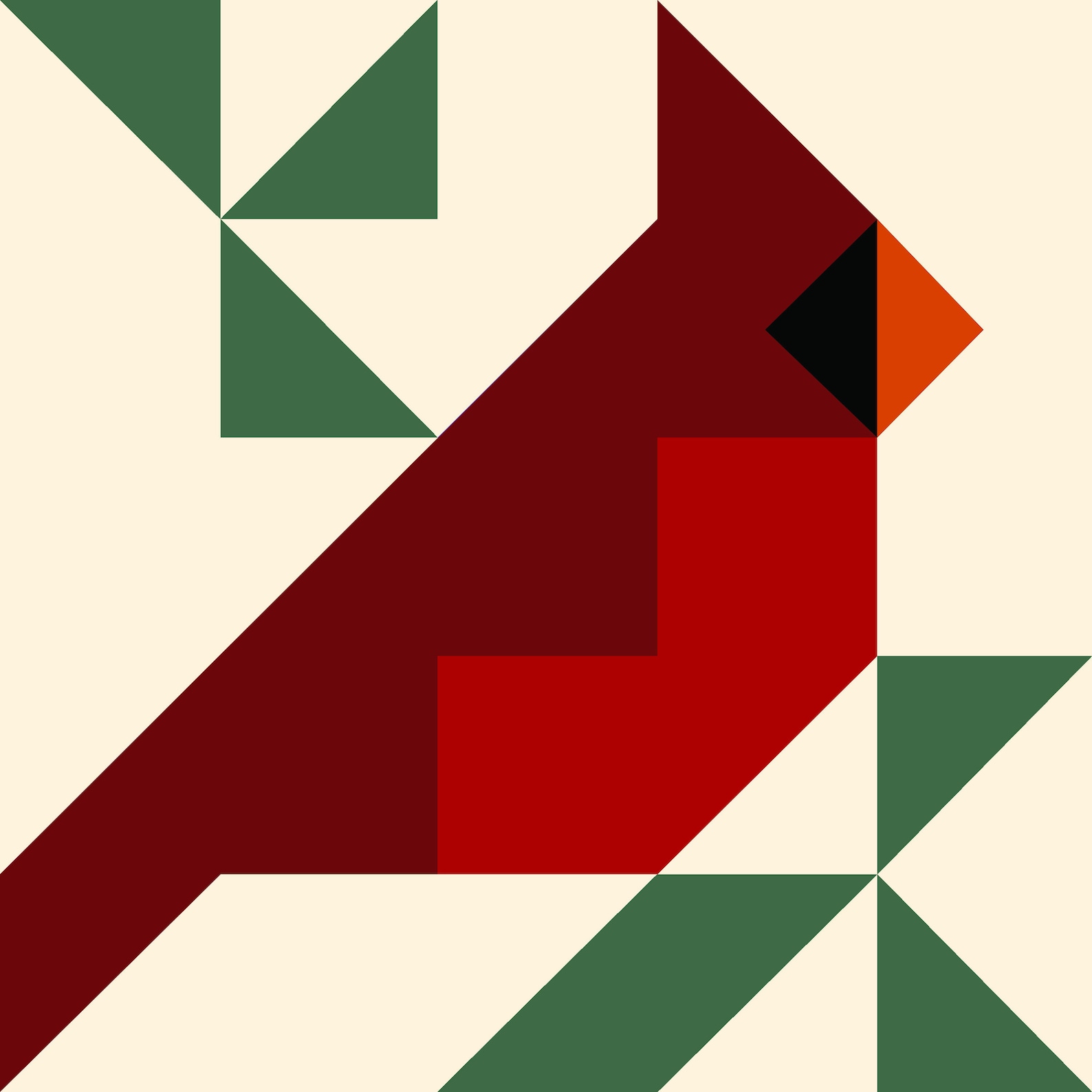 Male Cardinal Song Bird Quilt Block Directions (PDF PATTERN) - Etsy
