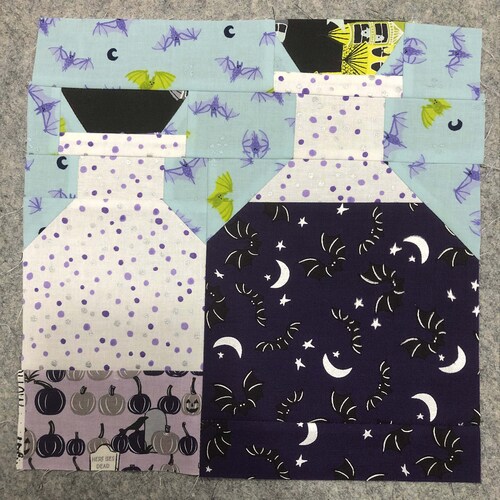 Potion Bottles Quilt Block - Etsy