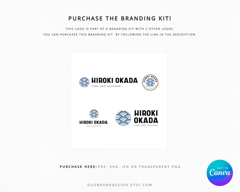 Editable Canva Logo Template - Digital Download - Japan Logo ...