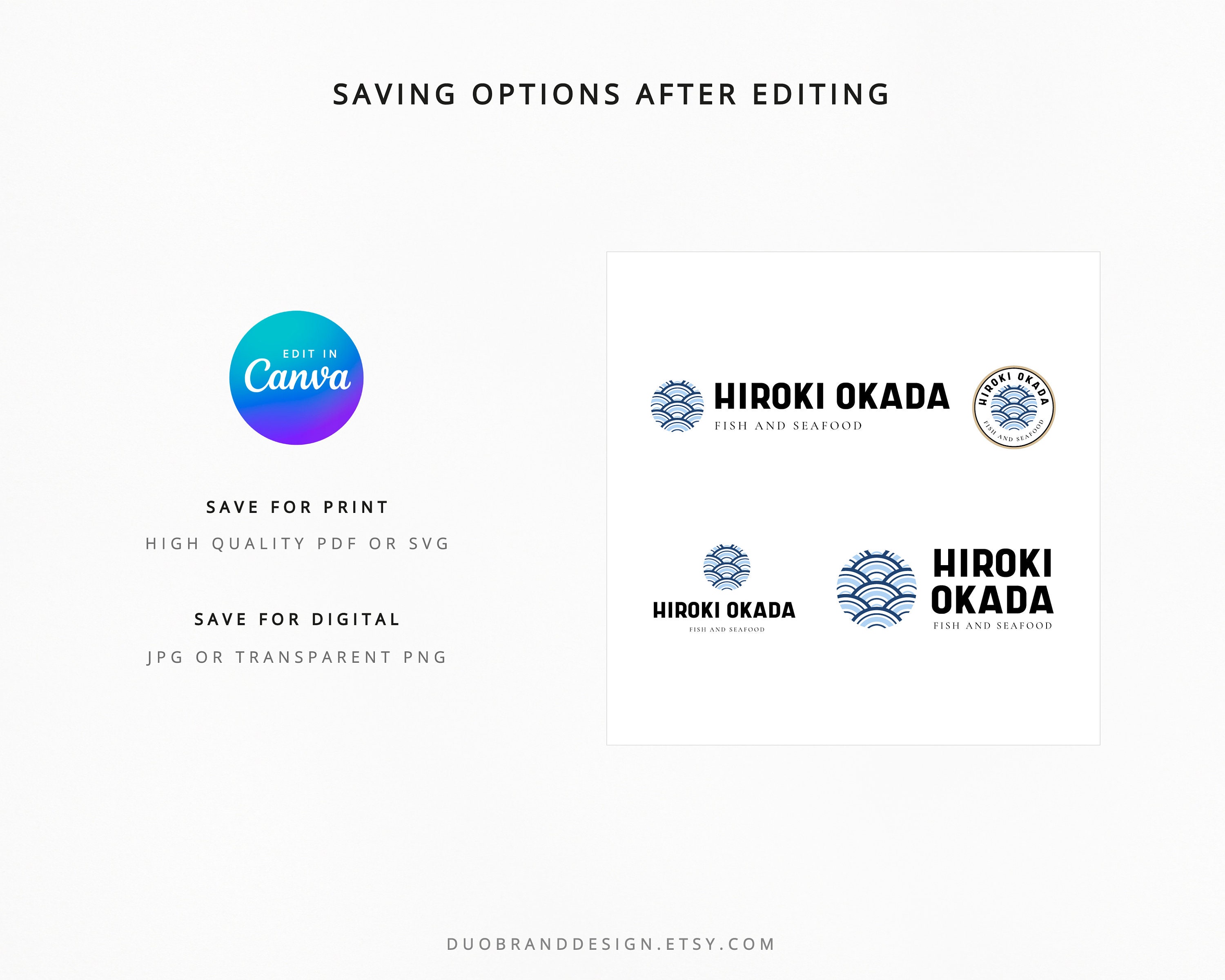Editable Canva Logo Template - Digital Download - Japan Logo ...