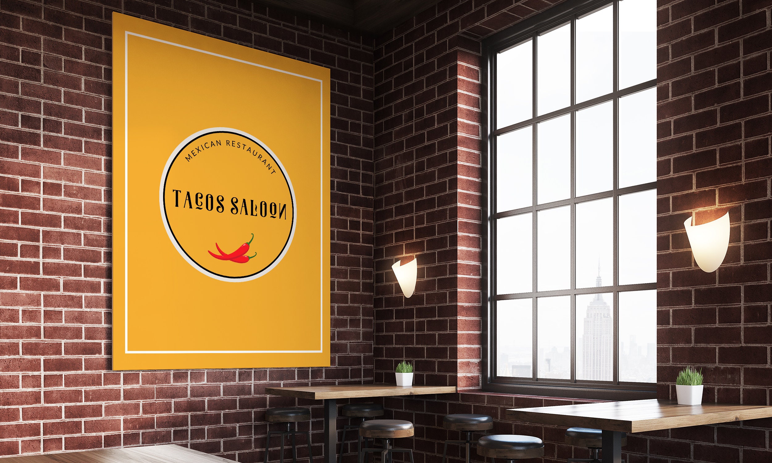 Editable Restaurant Logo Template – Circular Spicy Design (canva ...
