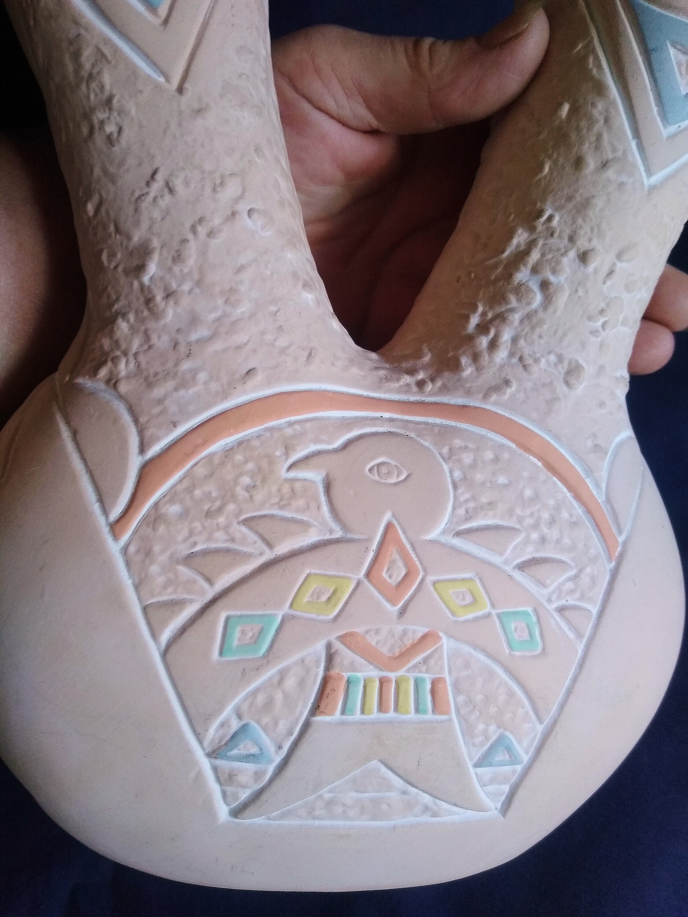 Native American Pottery Phoenix Bird of Fire Double Flute - Etsy