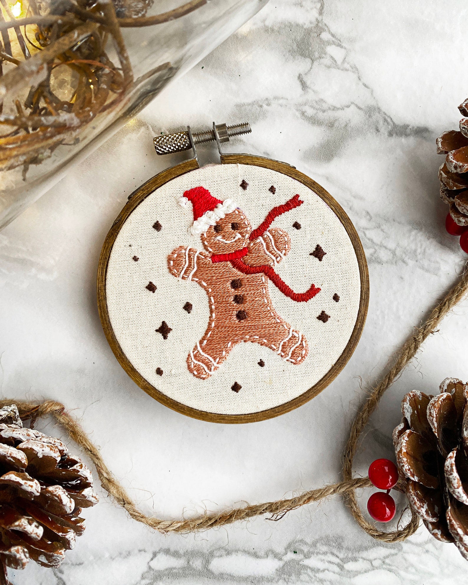 GINGERBREAD | Pdf Embroidery Pattern, Christmas Embroidery, Holiday ...