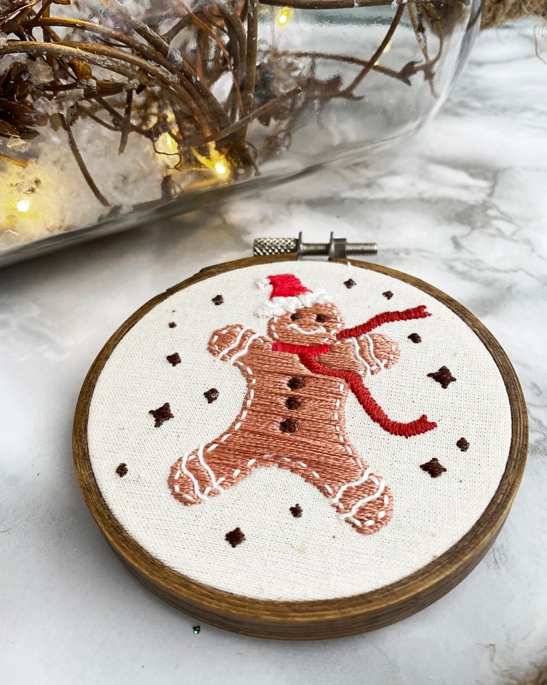 GINGERBREAD | Pdf Embroidery Pattern, Christmas Embroidery, Holiday ...