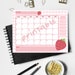 Cute Strawberry Printable Calendar Digital Calendar - Etsy