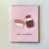 Ramen Cup Noodles Funny Food Pun Greeting Card, Just Because, Valentine ...