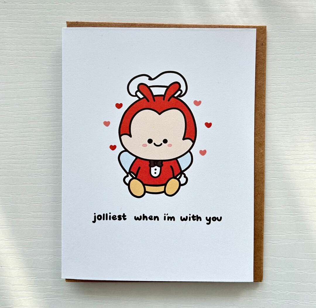 Jollibee Cute Anniversary Valentines Greeting Card, Love Friendship ...