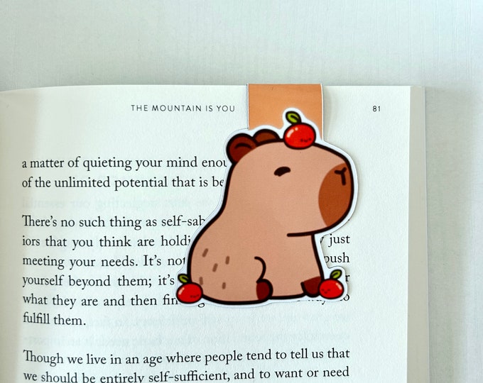 Capybara Bookmarks Handmade Wood Bookmark Cute Capybara Personalized ...