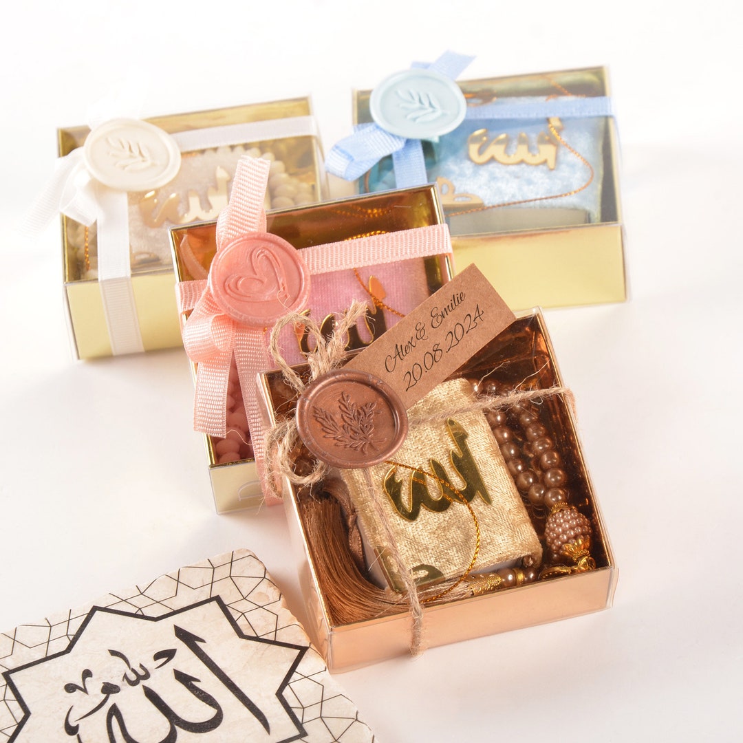 Personalized Mini Quran Set, Personalized Wedding Favors, Islamic Gift ...