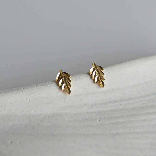 Small Leaf Earrings - Etsy
